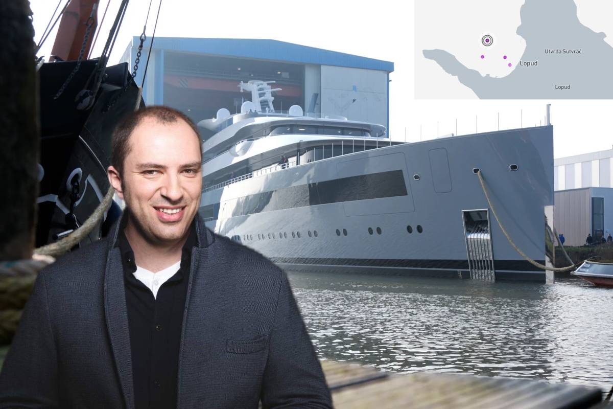 Jahta suosnivača Whatsappa usidrena ispred Lopuda