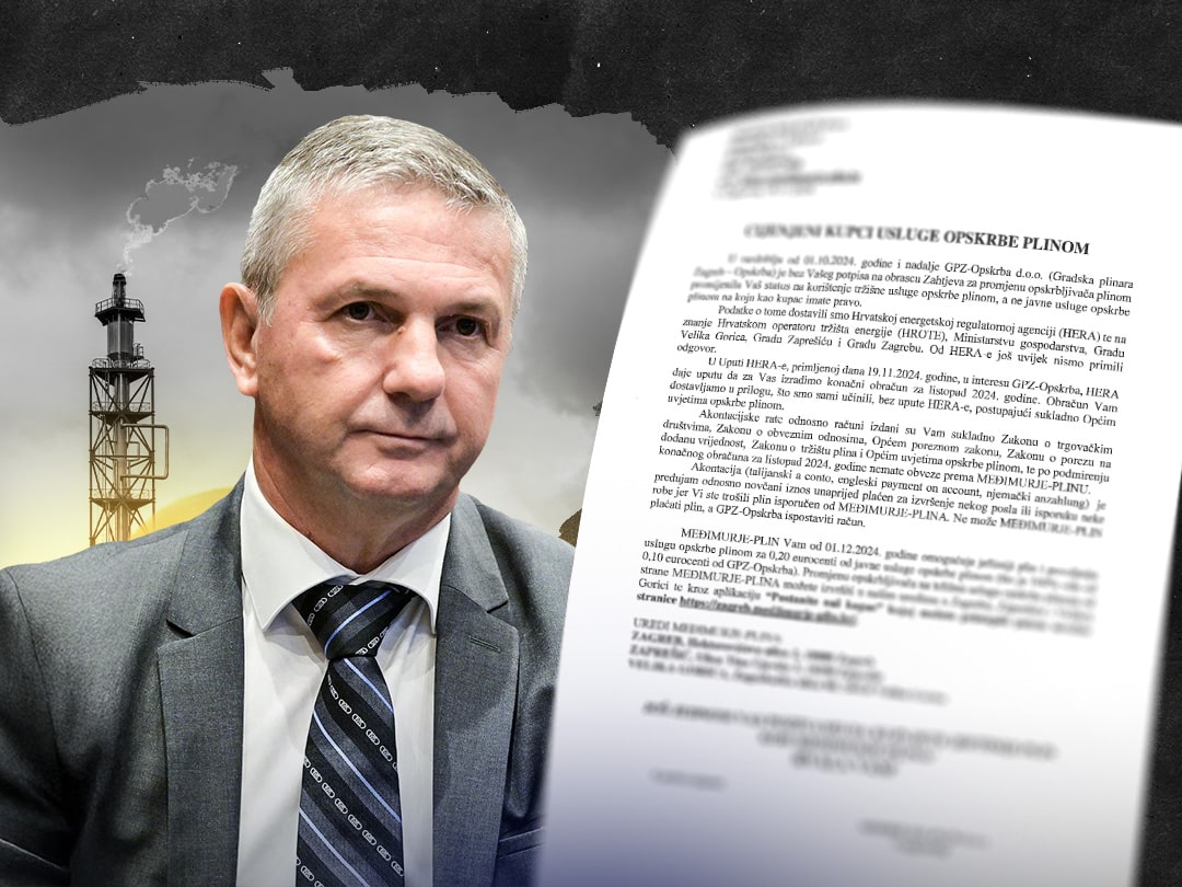 Čudnovato pismo Međimurje-plina kupcima